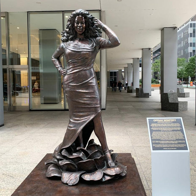 Oprah and Goodall Among 10 Women Whose Statues Joined 145 Sculptures o ...