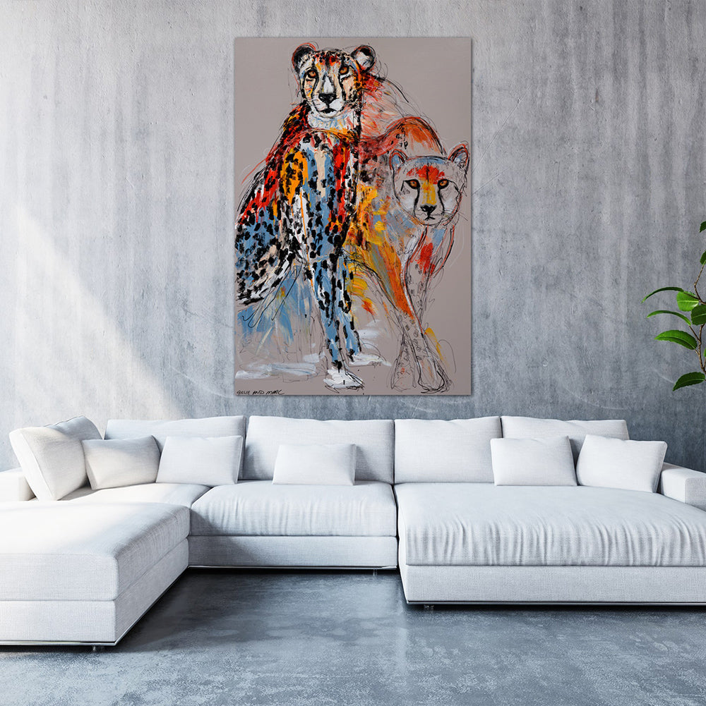 Aero, the Fading Cheetah (Original Painting) – Gillie and Marc®