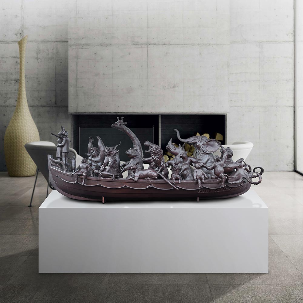 The Wildlife Wonder Boat for Hope (Bronze Sculpture) – Gillie and Marc®
