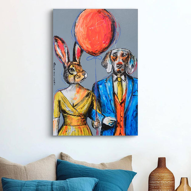 Dogman and Rabbitwoman Paintings – Gillie and Marc®