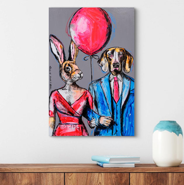 Dogman and Rabbitwoman Paintings – Gillie and Marc®