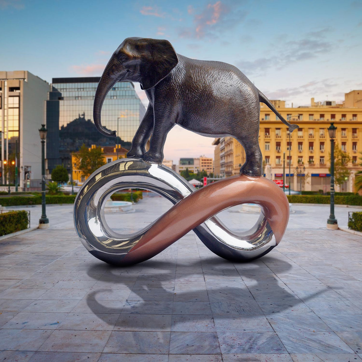 Big Elephant Infinity (Bronze Sculpture) – Gillie and Marc®