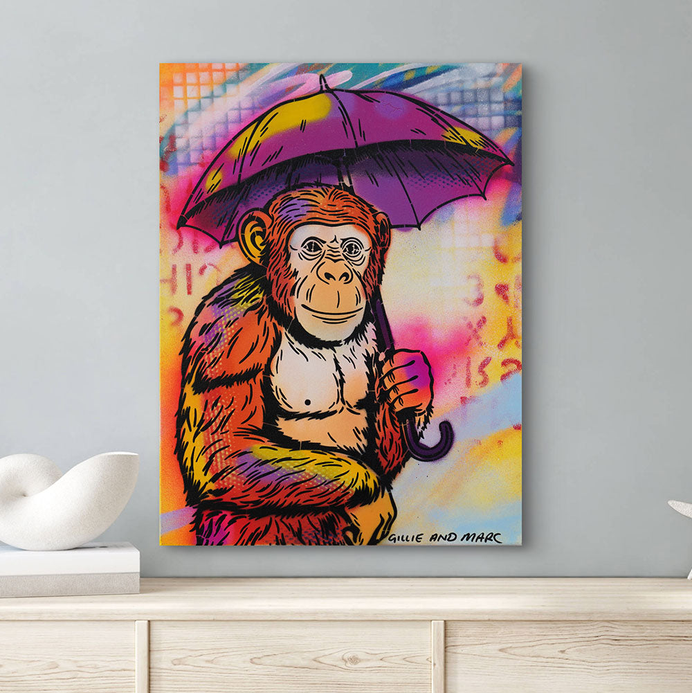 Chimp Day (Original Painting) – Gillie and Marc®
