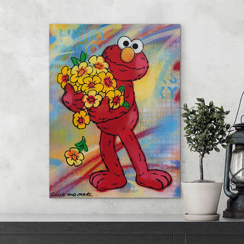 Elmo Flower Child (Original Painting) – Gillie and Marc®