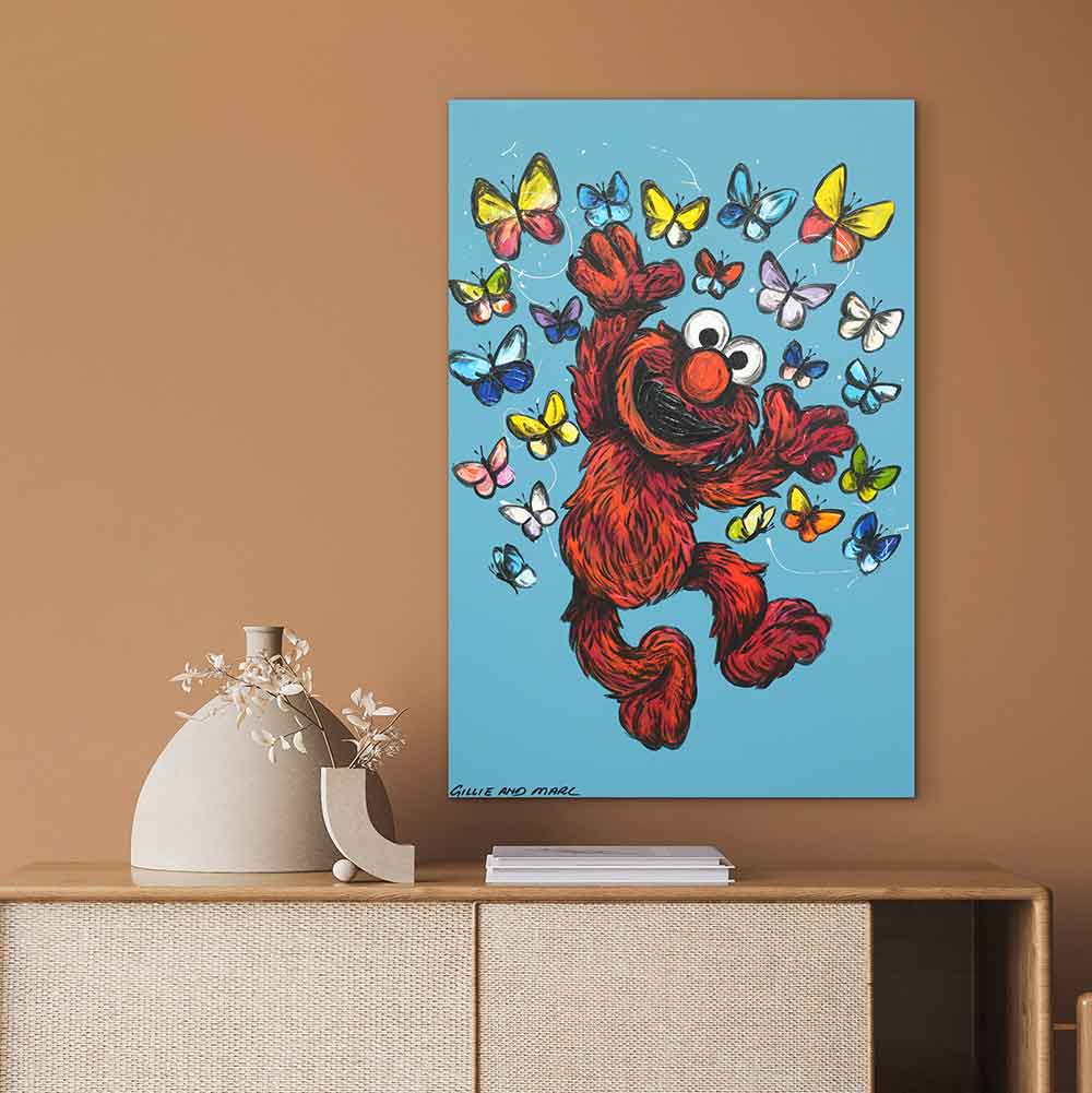 Elmo’s Happy Day (Original Painting) – Gillie and Marc®