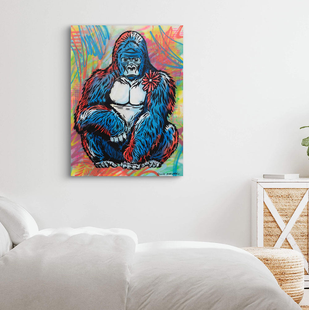 Gorilla Looks Pretty (Original Painting) – Gillie and Marc®