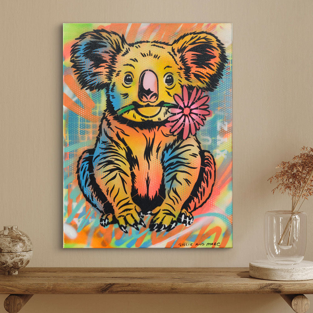 Happy Koala (Original Painting) – Gillie and Marc®