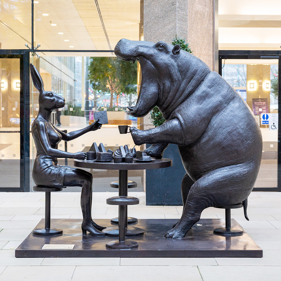 The Hippo Was Hungry to Try New Things with Rabbitwoman (Bronze Sculpt ...