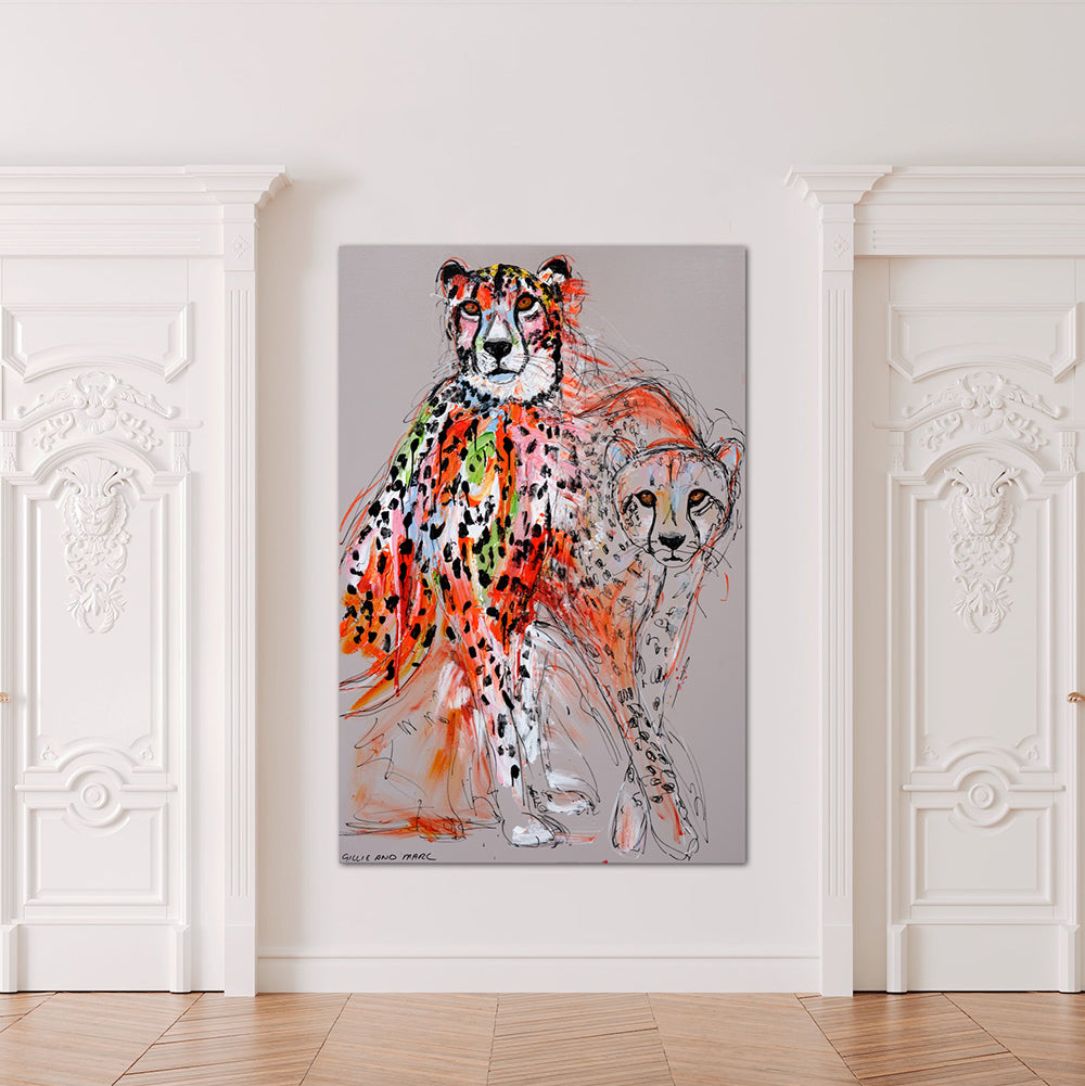 Quickstep, the Fading Cheetah (Original Painting) – Gillie and Marc®