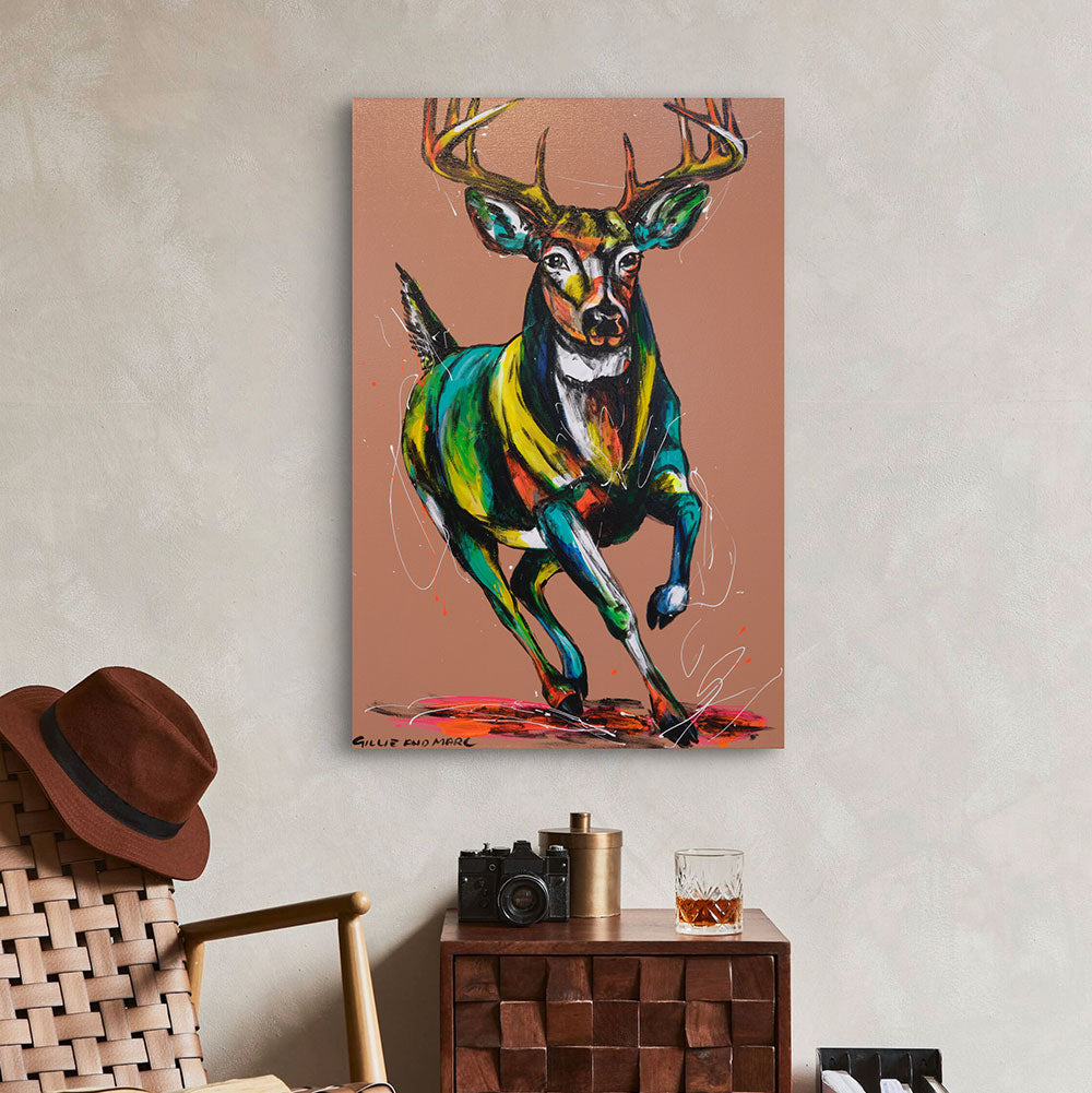 The Stag Was Almighty (Original Painting) – Gillie and Marc®