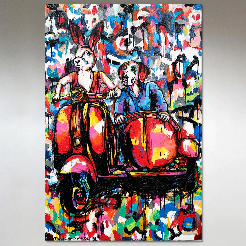 They Were Go Go Go (Original Painting) – Gillie and Marc®