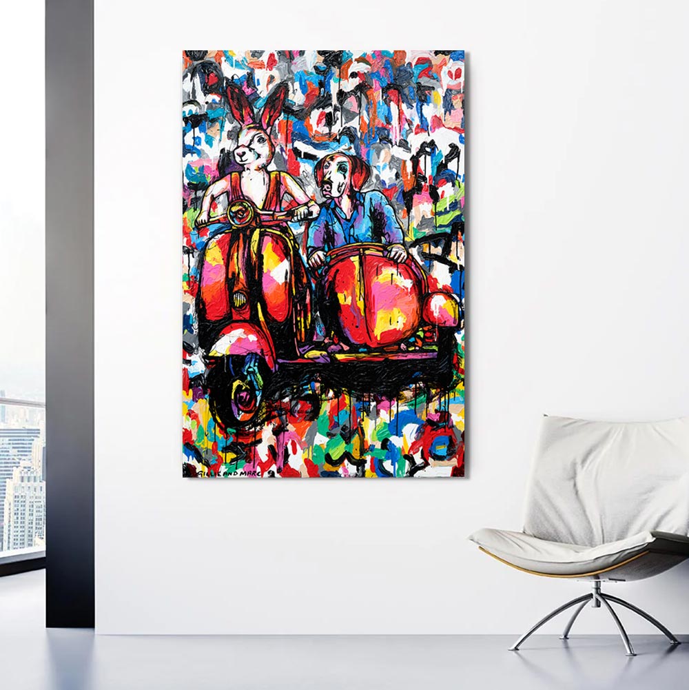 They Were Go Go Go (Original Painting) – Gillie and Marc®