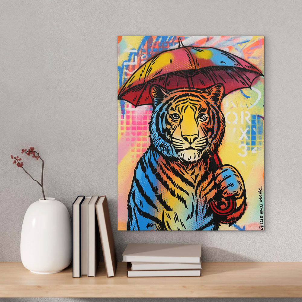 Tiger Rain (Original Painting) – Gillie and Marc®