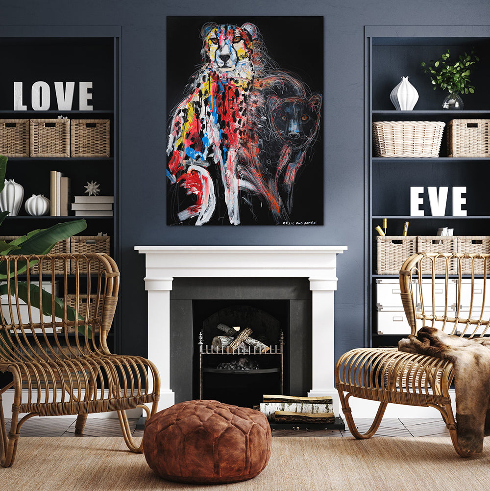 Whirlwind, the Fading Cheetah (Original Painting) – Gillie and Marc®