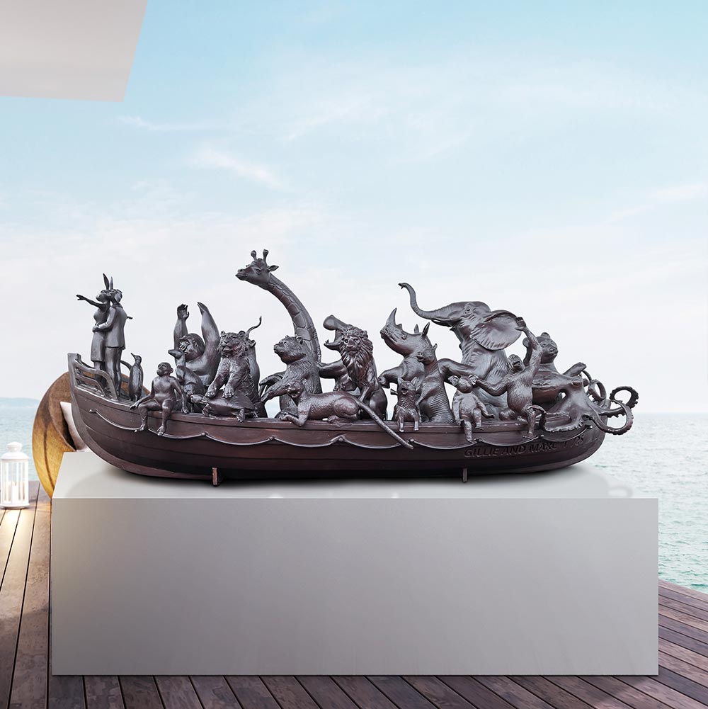 The Wildlife Wonder Boat for Hope (Bronze Sculpture) – Gillie and Marc®