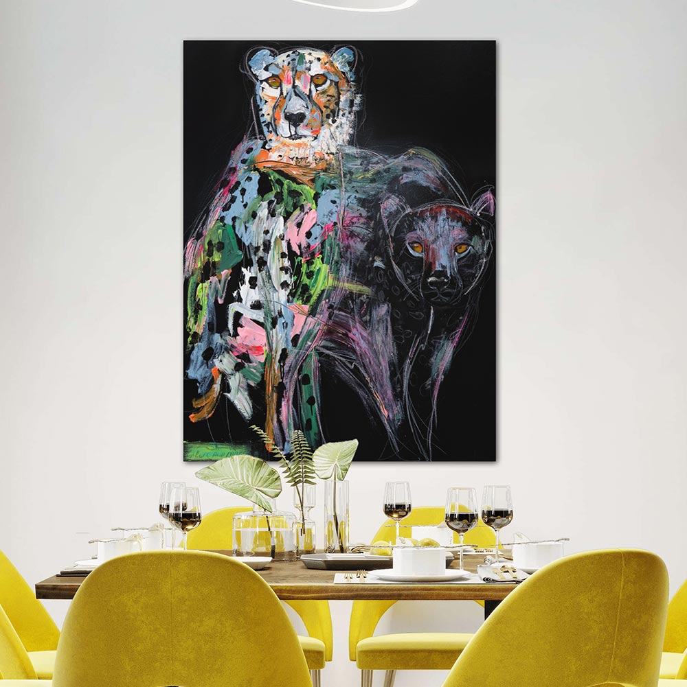 Blaze, the Fading Cheetah (Original Painting) – Gillie and Marc®