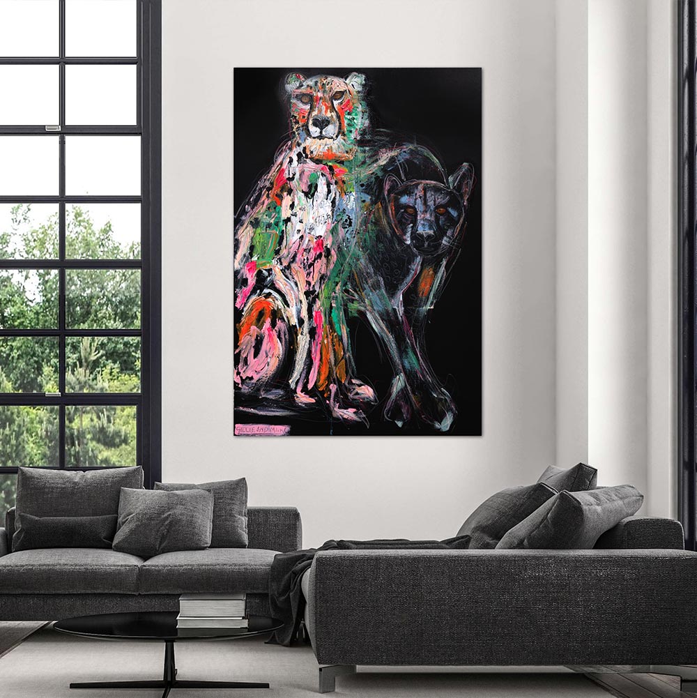 Dash, the Fading Cheetah (Original Painting) – Gillie and Marc®