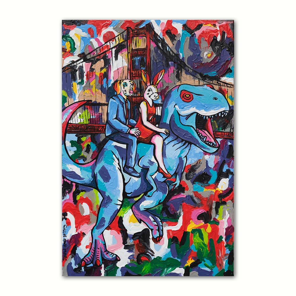 Go T-Rex Go! (Original Painting) – Gillie and Marc®