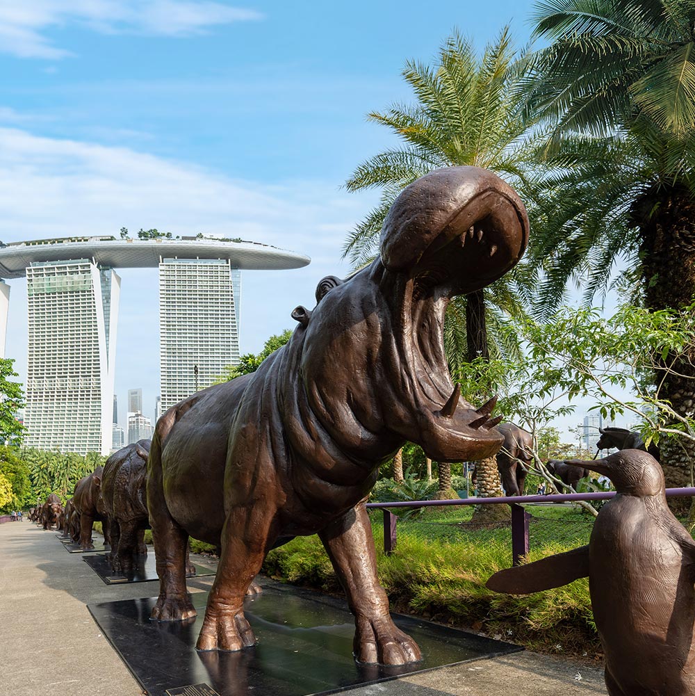 Love the Hippopotamus (Bronze Sculpture) – Gillie and Marc®