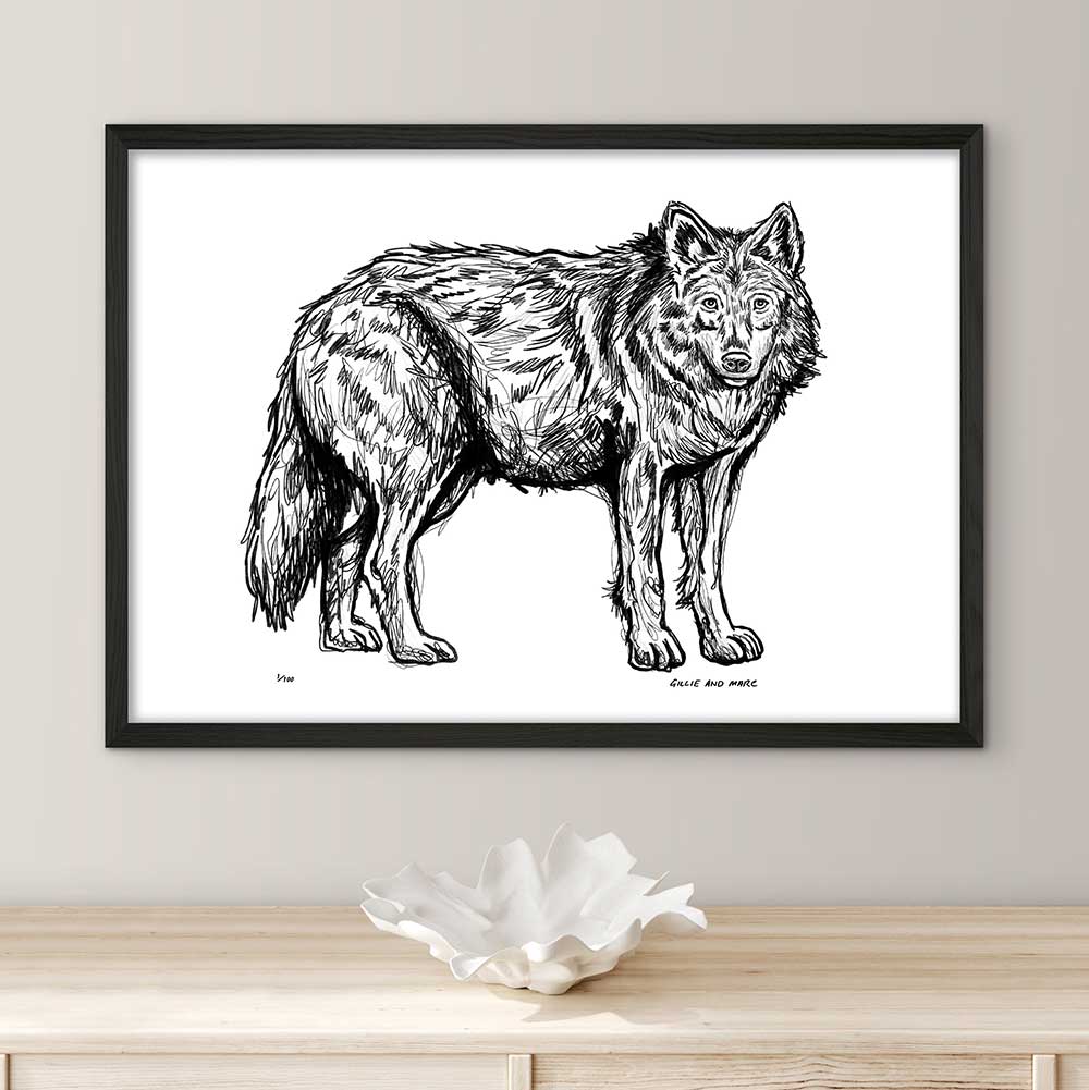Red Wolf Forever (Giclee Canvas Print) – Gillie and Marc®