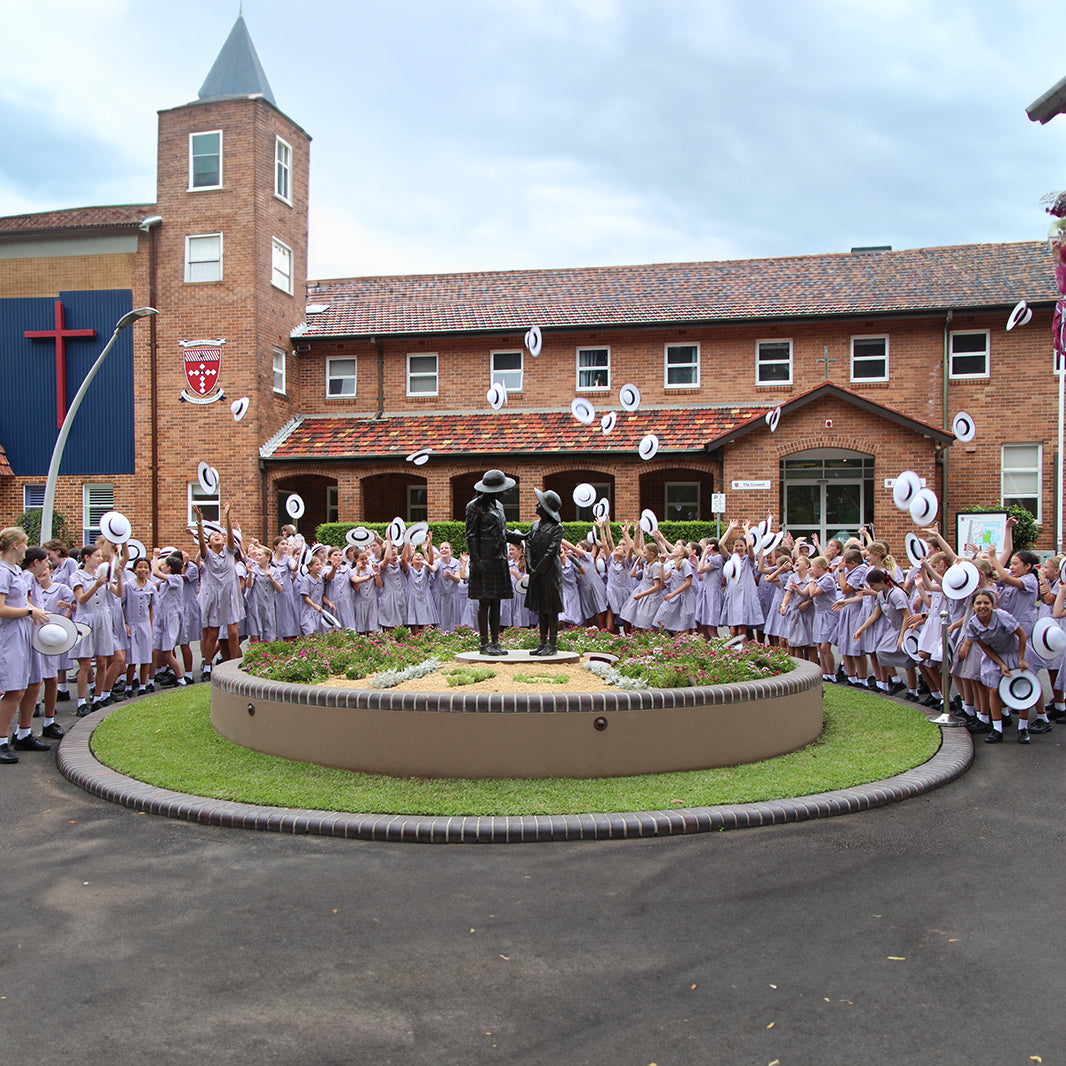 School Children Standing (Bronze Sculpture) – Gillie and Marc®