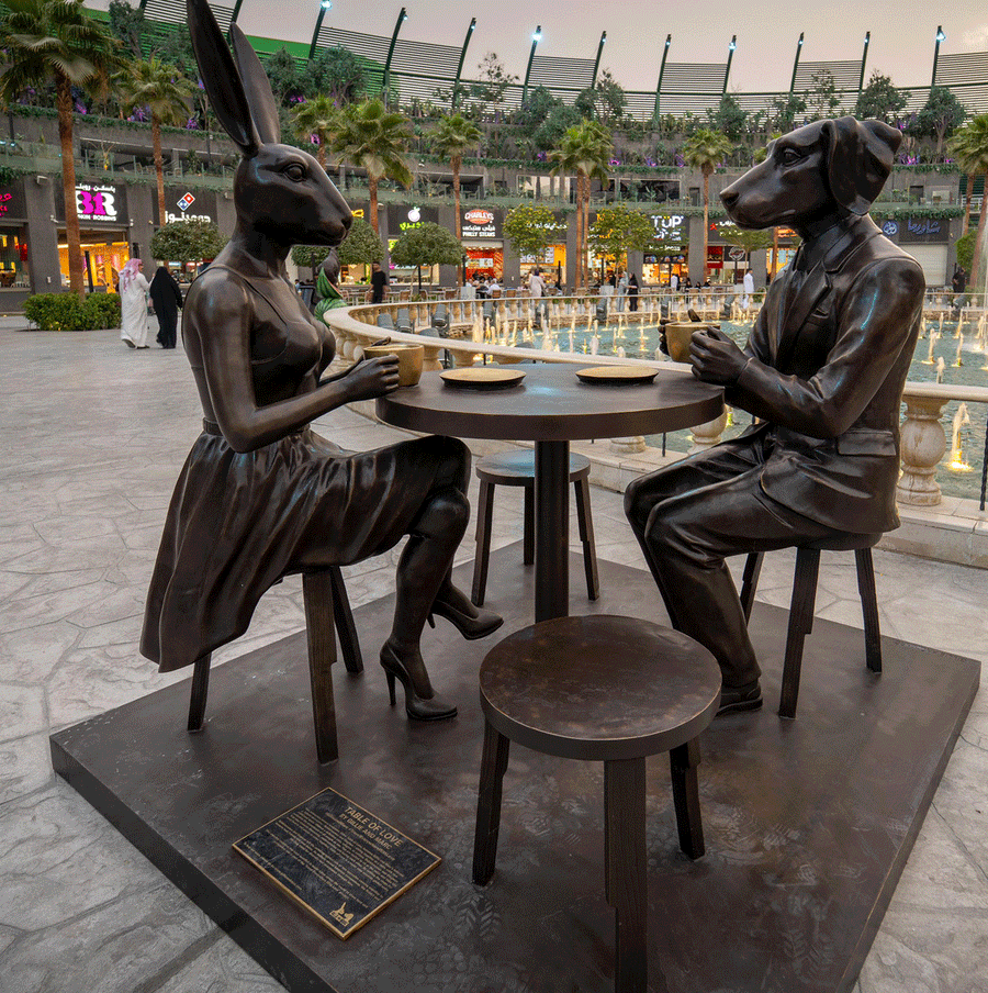 Table of Love (Bronze Sculpture) – Gillie and Marc®