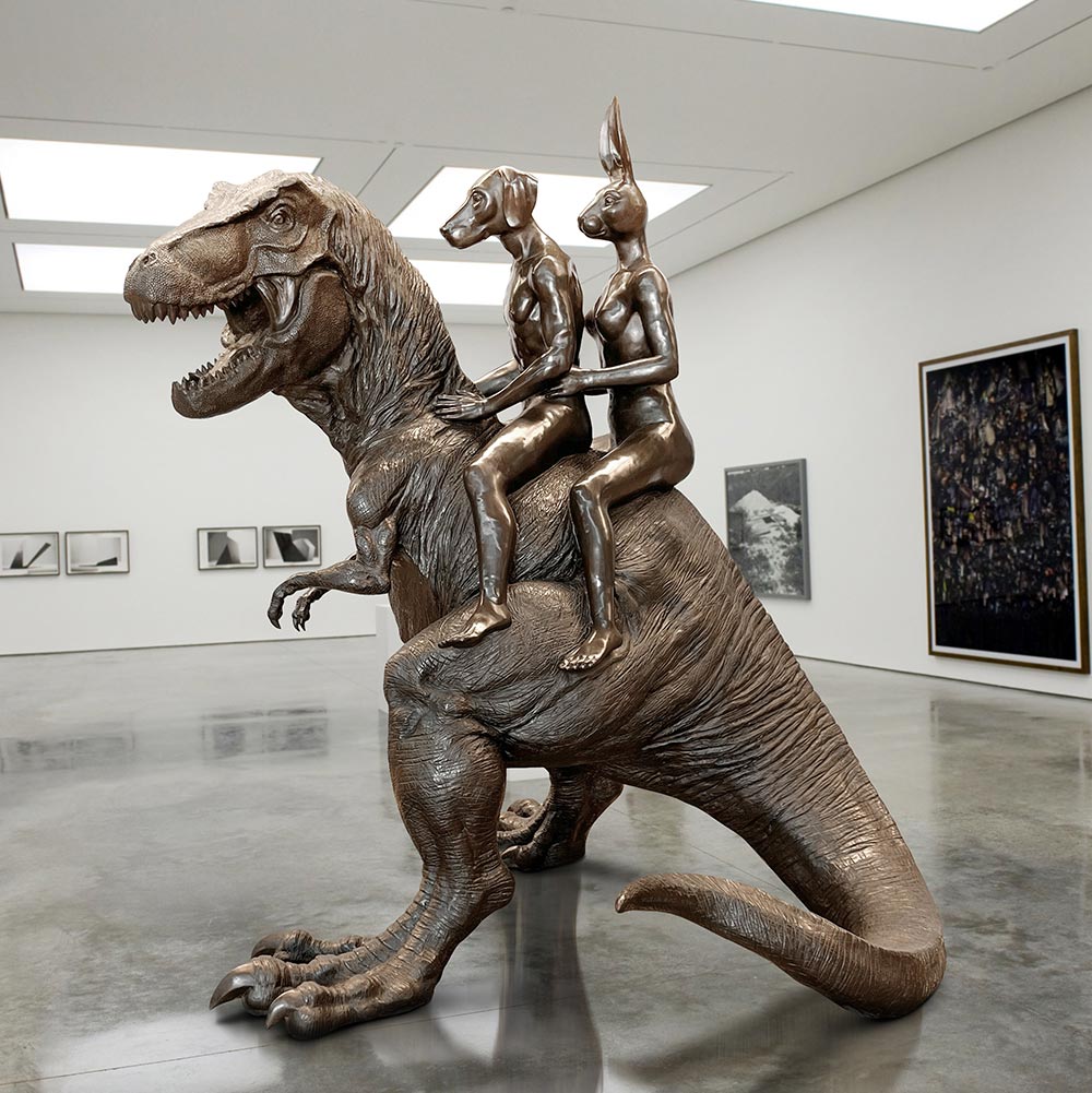 The Huge T-Rex Riders (Bronze Sculpture) – Gillie and Marc®