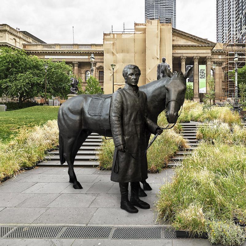 Archbishop Polding and his horse (Bronze Sculpture) – Gillie and Marc®