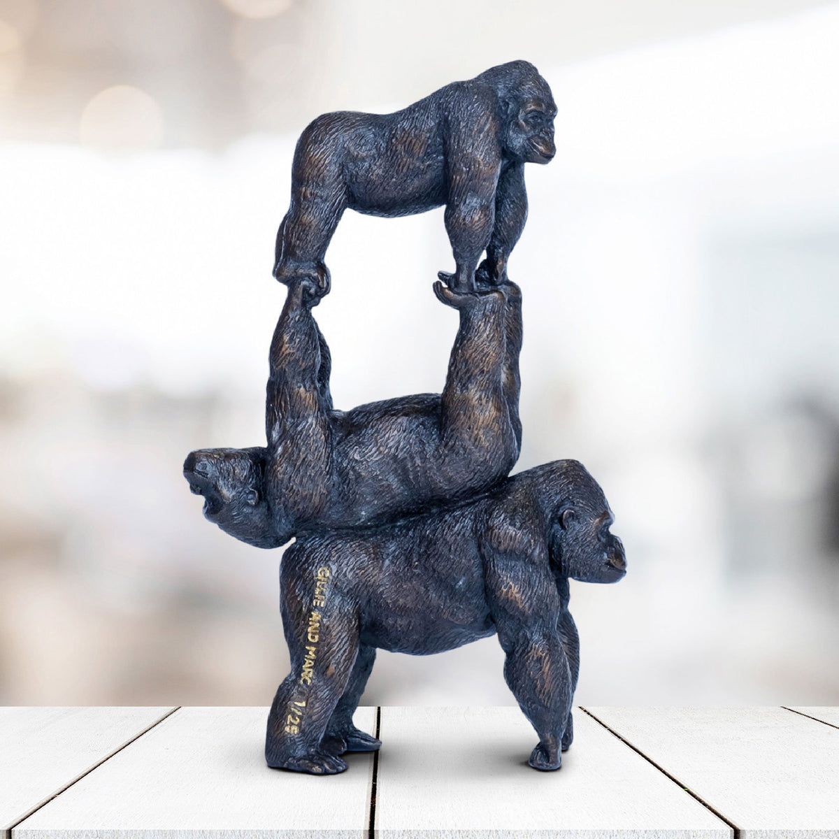 Gorillas on Top of the World (gorilla stack) – Gillie and Marc®