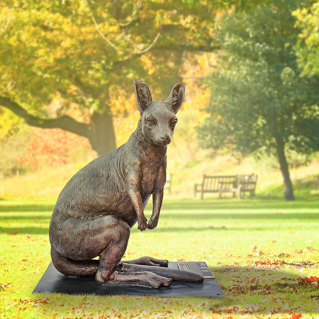 Wild Baby Rock Wallaby (Bronze Sculpture) – Gillie and Marc®